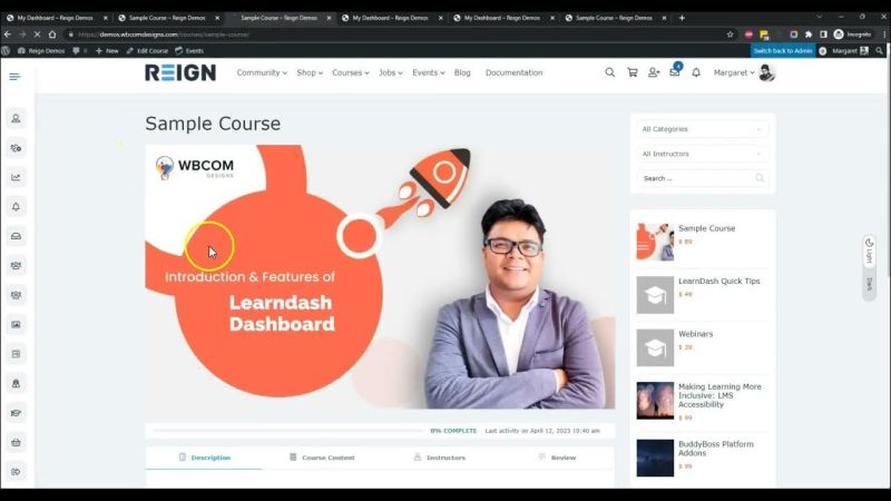 Wbcom Designs on LinkedIn: Learndash Dashboard - Course Creation as ... Wbcom Designs on LinkedIn: Learndash Dashboard - Course Creation as ...