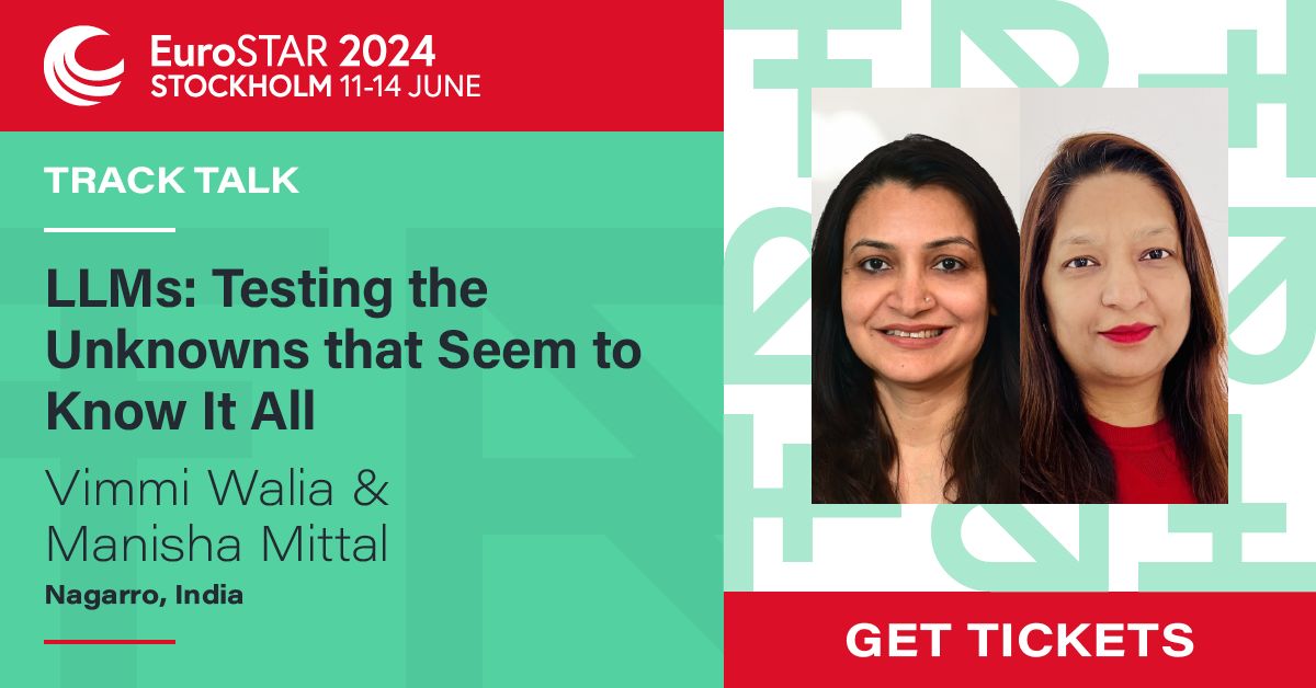 Manisha Mittal on LinkedIn: #eurostarconf #softwaretesting Manisha Mittal on LinkedIn: #eurostarconf #softwaretesting