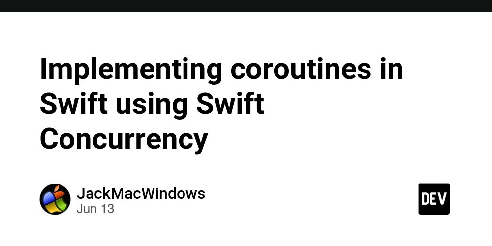 Bilal Awan on LinkedIn: Implementing coroutines in Swift using Swift ... Bilal Awan on LinkedIn: Implementing coroutines in Swift using Swift ...