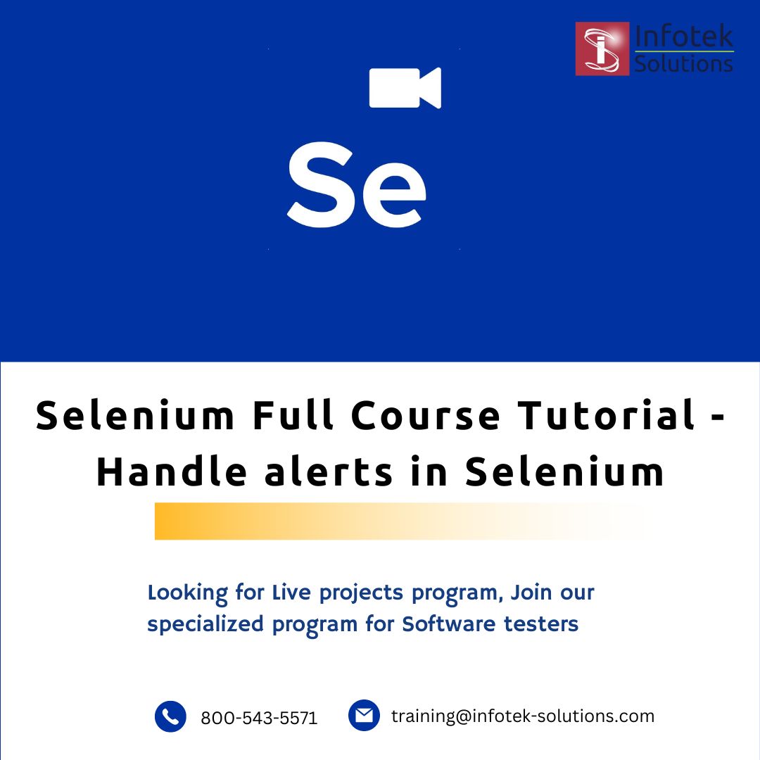 Infotek Solutions on LinkedIn: #automation #seleniumwebdriver # ... Infotek Solutions on LinkedIn: #automation #seleniumwebdriver # ...