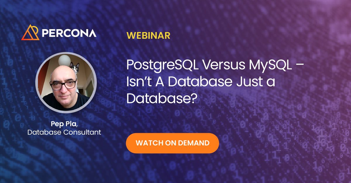 Percona on LinkedIn: PostgreSQL Versus MySQL Percona on LinkedIn: PostgreSQL Versus MySQL