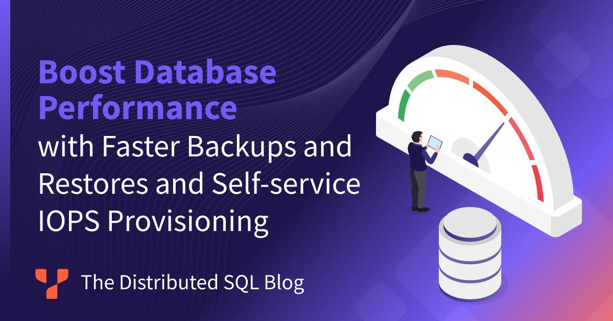 Yugabyte on LinkedIn: Improve Database Performance: Faster Backups ... Yugabyte on LinkedIn: Improve Database Performance: Faster Backups ...