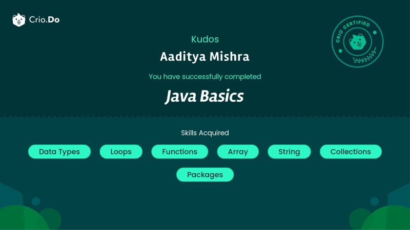 Aaditya Mishra on LinkedIn: #learnbydoing #learnbydoing #criodo # ... Aaditya Mishra on LinkedIn: #learnbydoing #learnbydoing #criodo # ...