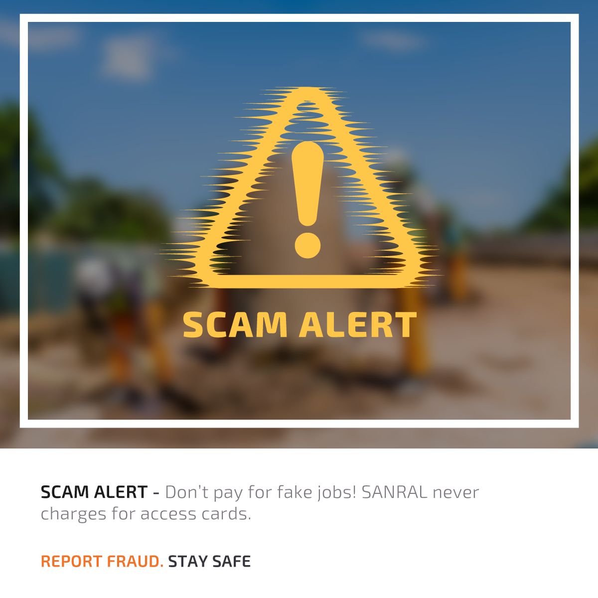 SANRAL on LinkedIn: SCAM ALERT A fake job recruitment scam is targeting ... SANRAL on LinkedIn: SCAM ALERT A fake job recruitment scam is targeting ...