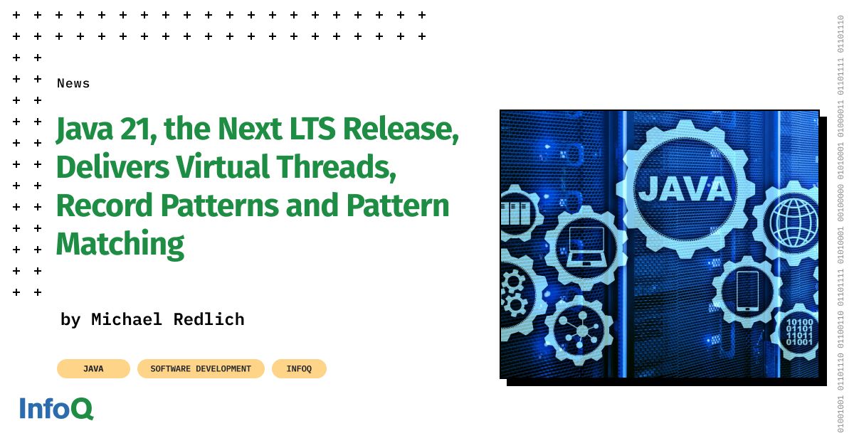Oracle's Java21 release: 15 new features | InfoQ posted on the topic ... Oracle's Java21 release: 15 new features | InfoQ posted on the topic ...