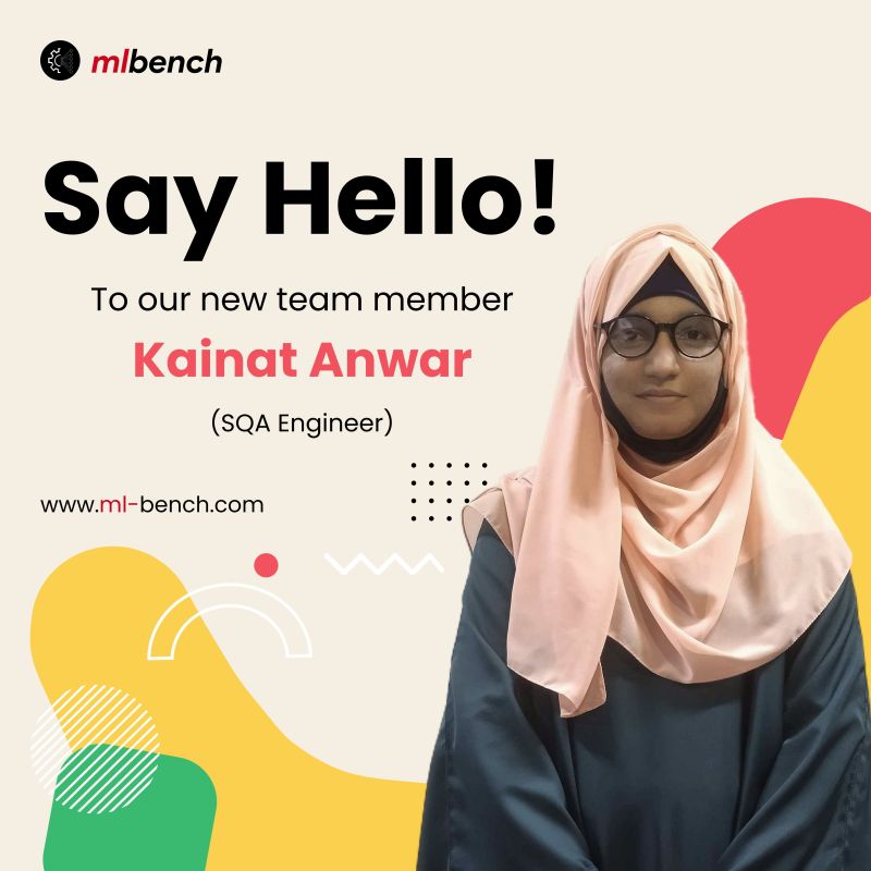 ML Bench on LinkedIn: #welcomekainat #mlbench #qualityassurance #teamgrowth ML Bench on LinkedIn: #welcomekainat #mlbench #qualityassurance #teamgrowth