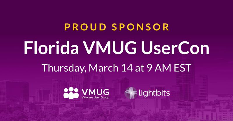 Meet Lightbits at FLVMUG UserCon | Lightbits Labs posted on the topic ... Meet Lightbits at FLVMUG UserCon | Lightbits Labs posted on the topic ...