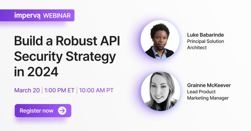 Learn how to secure APIs with Imperva #webinar. | Rachel Baer-Morash ... Learn how to secure APIs with Imperva #webinar. | Rachel Baer-Morash ...