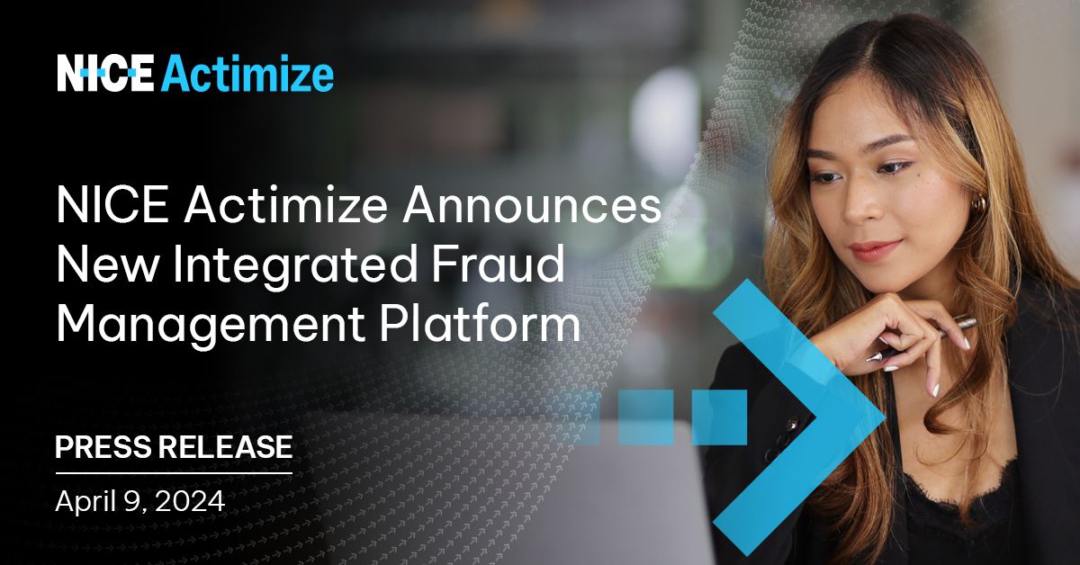 NICE Actimize on LinkedIn: NICE Actimize Announces New Integrated Fraud ... NICE Actimize on LinkedIn: NICE Actimize Announces New Integrated Fraud ...