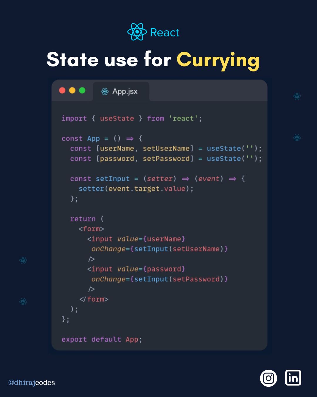 Dhiraj Tandulkar on LinkedIn: #reactjs #currying #webdevelopment # ... Dhiraj Tandulkar on LinkedIn: #reactjs #currying #webdevelopment # ...