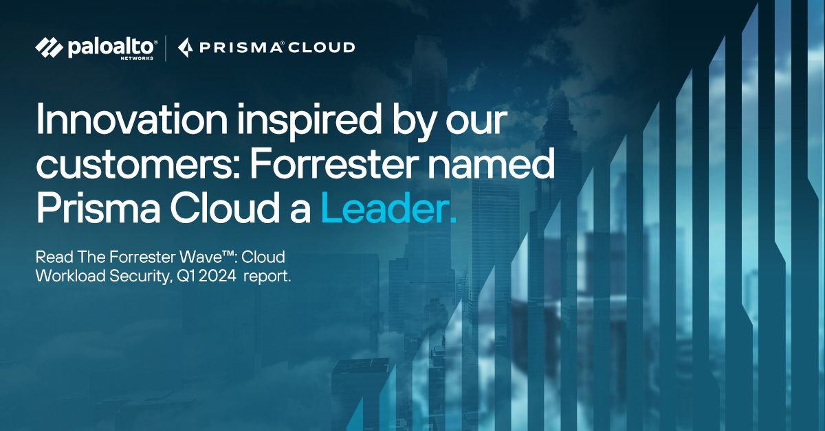 Prisma Cloud by Palo Alto Networks on LinkedIn: Forrester Names Prisma ... Prisma Cloud by Palo Alto Networks on LinkedIn: Forrester Names Prisma ...