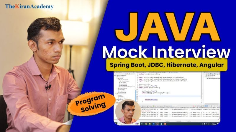 The Kiran Academy - Java By Kiran on LinkedIn: Java Mock Interview ... The Kiran Academy - Java By Kiran on LinkedIn: Java Mock Interview ...