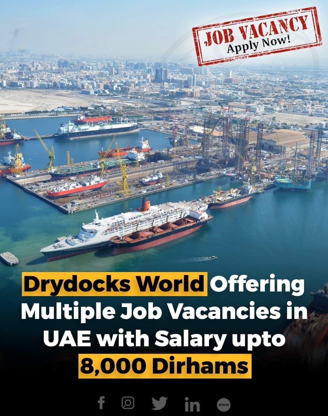 Jobs In UAE - Dubai | Abu Dhabi | Sharjah on LinkedIn: DRYDOCKS WORLD ... Jobs In UAE - Dubai | Abu Dhabi | Sharjah on LinkedIn: DRYDOCKS WORLD ...