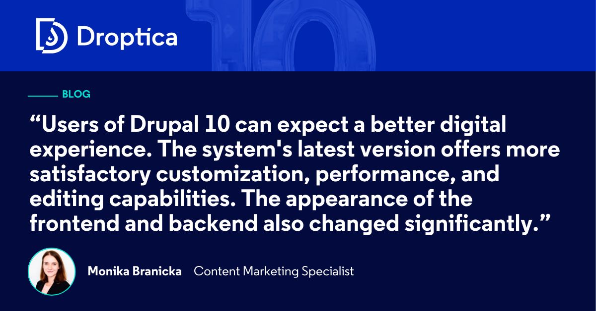 Droptica on LinkedIn: Drupal 10 – Key Features, Improvements, and ... Droptica on LinkedIn: Drupal 10 – Key Features, Improvements, and ...