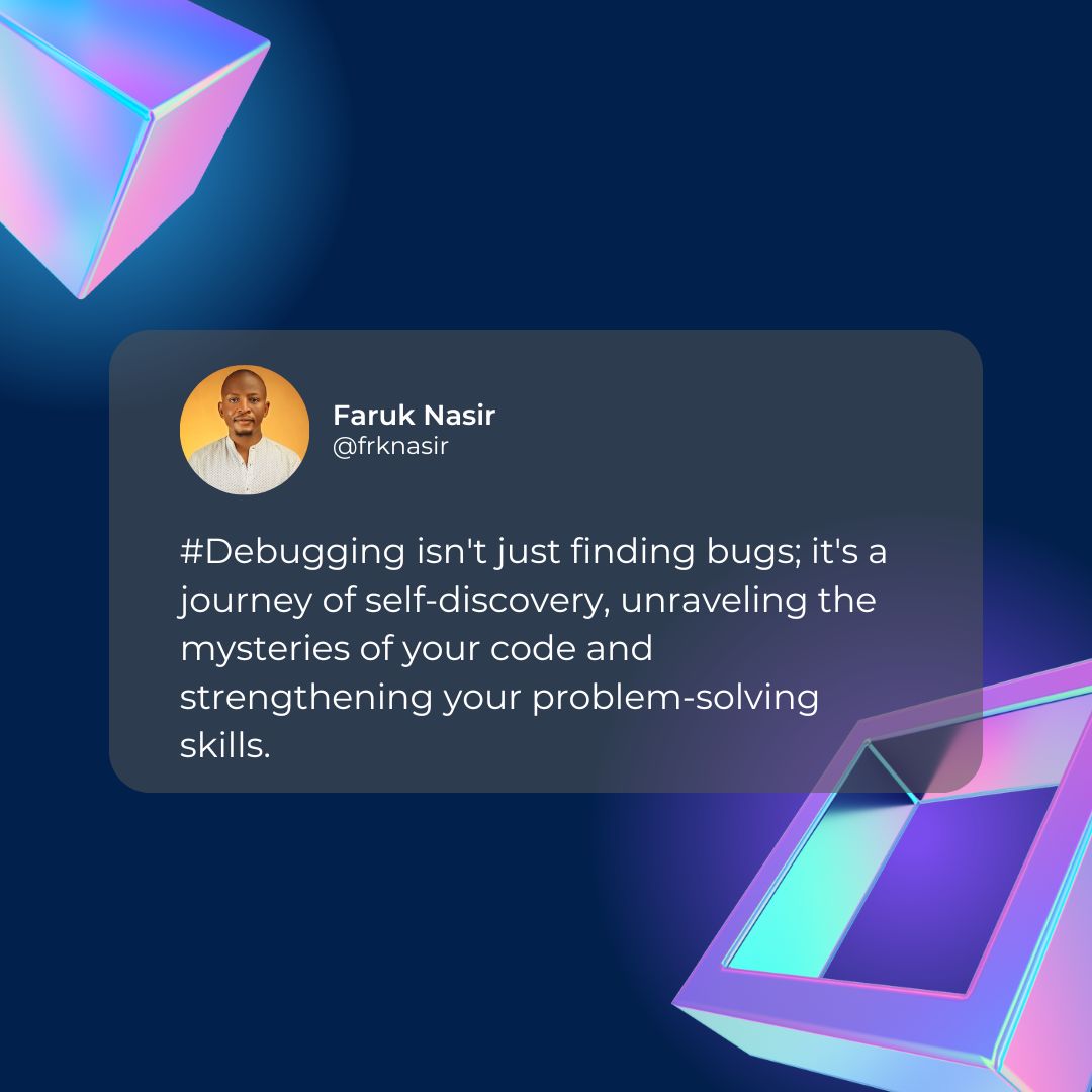Faruk Nasir on LinkedIn: #programming #debugging #problemsolving # ... Faruk Nasir on LinkedIn: #programming #debugging #problemsolving # ...