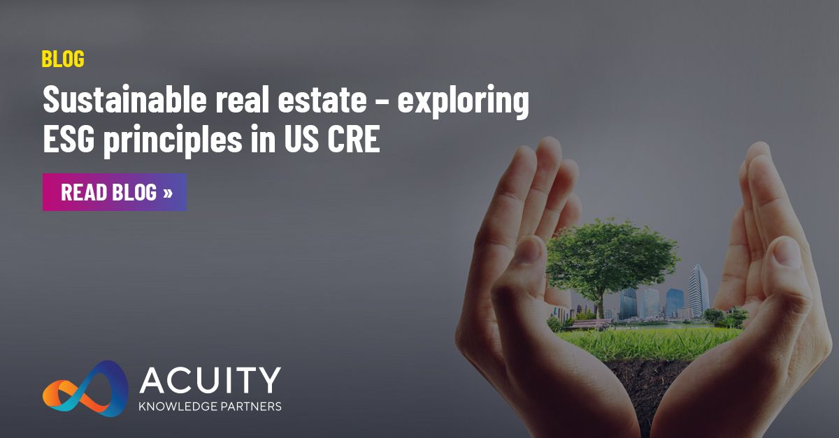 Acuity Knowledge Partners on LinkedIn: Sustainable Real Estate ... Acuity Knowledge Partners on LinkedIn: Sustainable Real Estate ...