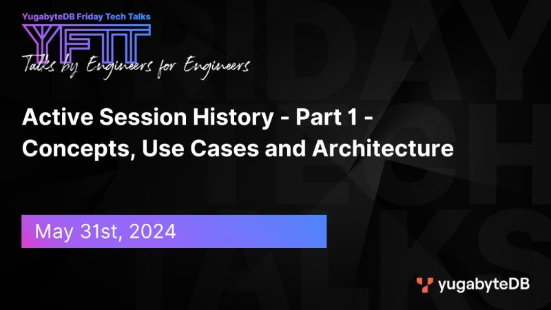 Yugabyte on LinkedIn: #yugabytedb #community #ash #postgresql # ... Yugabyte on LinkedIn: #yugabytedb #community #ash #postgresql # ...