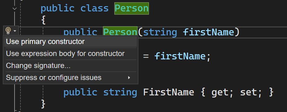 PauloMorgado.NET on LinkedIn: C# 12: Primary Constructors PauloMorgado.NET on LinkedIn: C# 12: Primary Constructors
