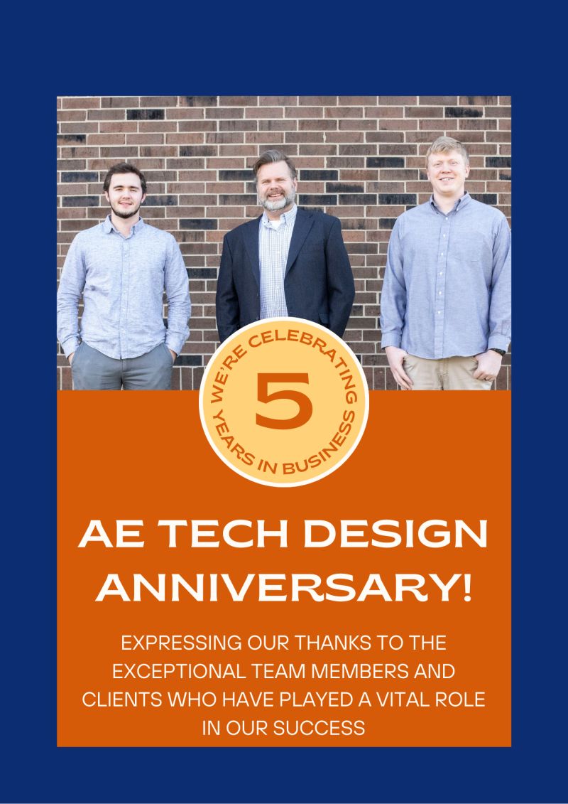 AE Tech Design on LinkedIn: #aetd #anniversary #techdesign #halfadecade AE Tech Design on LinkedIn: #aetd #anniversary #techdesign #halfadecade