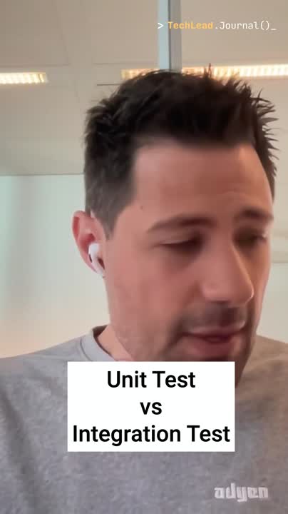 Tech Lead Journal on LinkedIn: Unit Test vs Integration Test. Hear more ... Tech Lead Journal on LinkedIn: Unit Test vs Integration Test. Hear more ...