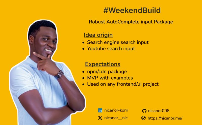 Nicanor Korir on LinkedIn: #weekendbuild #coding #javascript # ... Nicanor Korir on LinkedIn: #weekendbuild #coding #javascript # ...