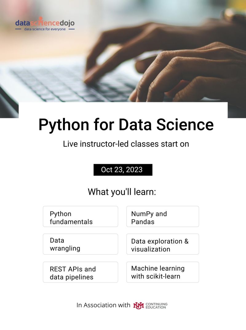 Data Science Dojo on LinkedIn: #python #datascience #numpy #pandas # ... Data Science Dojo on LinkedIn: #python #datascience #numpy #pandas # ...