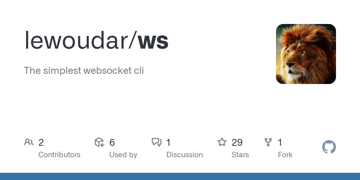 Real Python on LinkedIn: GitHub - lewoudar/ws: The simplest websocket cli Real Python on LinkedIn: GitHub - lewoudar/ws: The simplest websocket cli