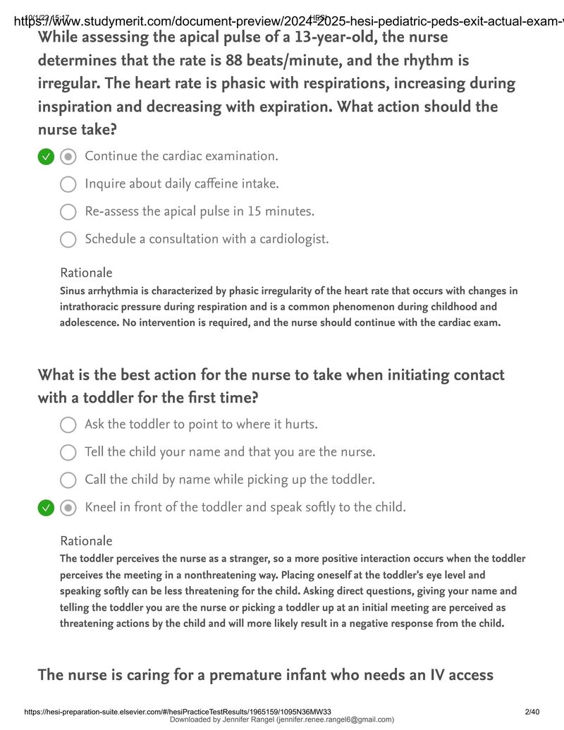 studymerit on LinkedIn: 2024 - 2025 Hesi Pediatric, (PEDS) Exit Actual ... studymerit on LinkedIn: 2024 - 2025 Hesi Pediatric, (PEDS) Exit Actual ...