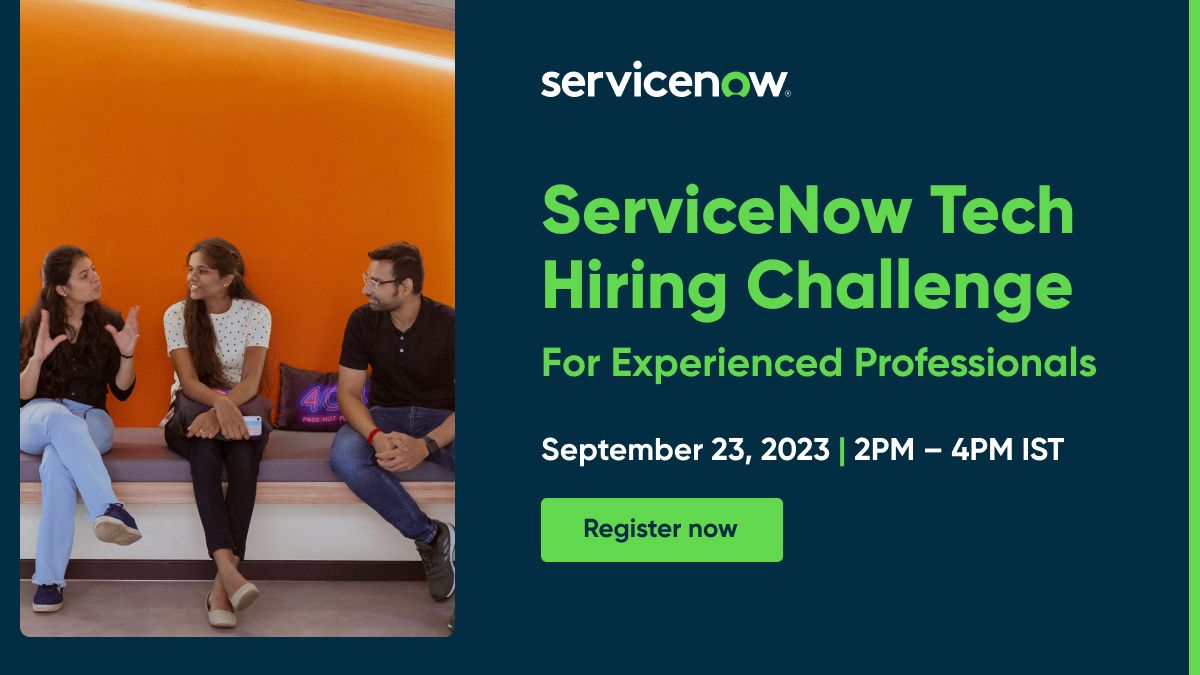 Shreya Agrawal on LinkedIn: ServiceNow Tech Hiring Challenge Shreya Agrawal on LinkedIn: ServiceNow Tech Hiring Challenge
