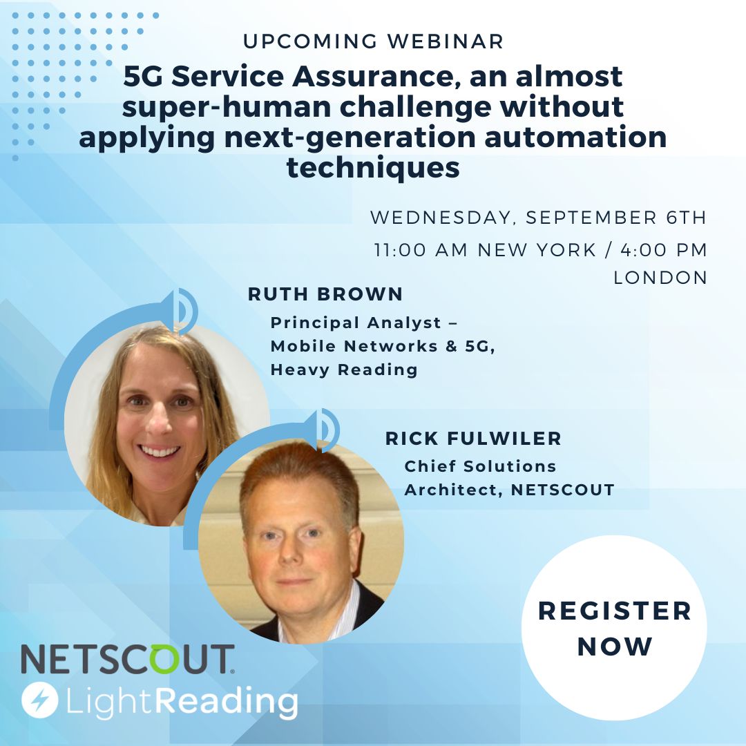 Light Reading on LinkedIn: Join NETSCOUT tomorrow to learn how building ... Light Reading on LinkedIn: Join NETSCOUT tomorrow to learn how building ...