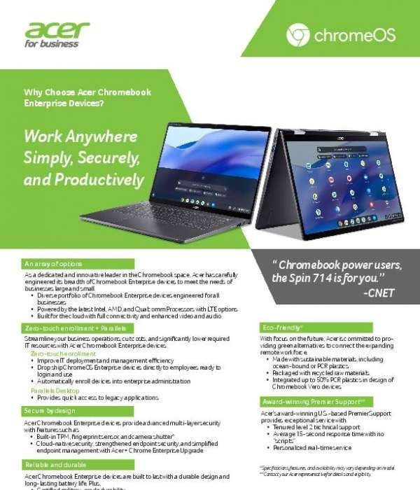Why choose Acer Enterprise devices? | KEVIN GEML posted on the topic ... Why choose Acer Enterprise devices? | KEVIN GEML posted on the topic ...