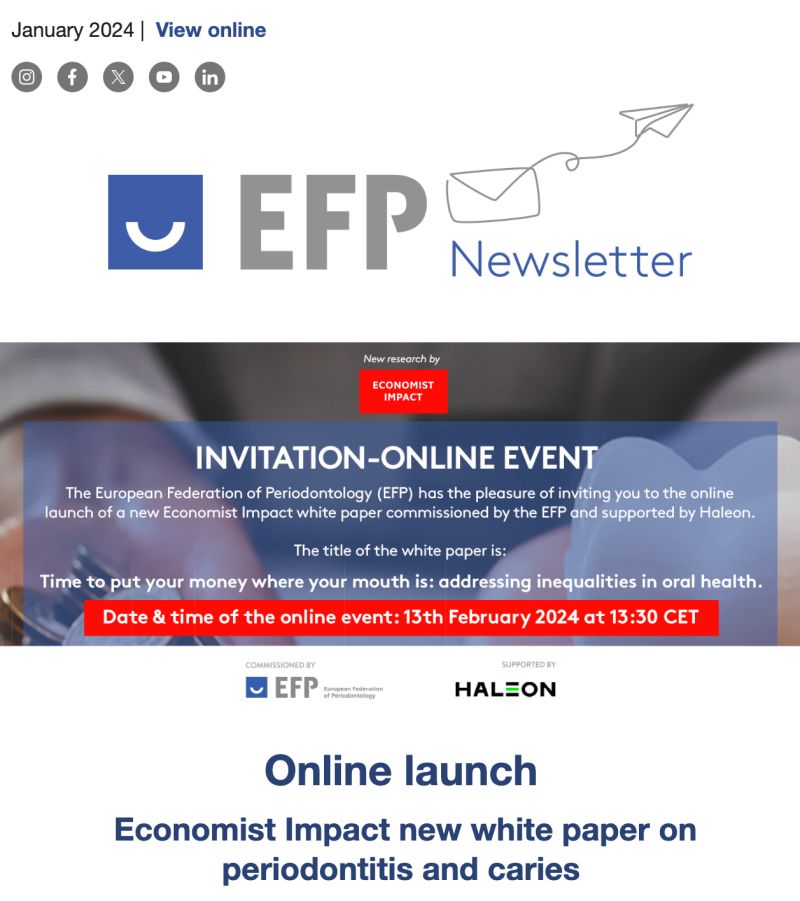 European Federation of Periodontology on LinkedIn: #periodontology #efperio European Federation of Periodontology on LinkedIn: #periodontology #efperio