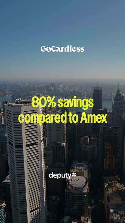 GoCardless on LinkedIn: GoCardless' fees are 80% lower than AMEX for Deputy GoCardless on LinkedIn: GoCardless' fees are 80% lower than AMEX for Deputy