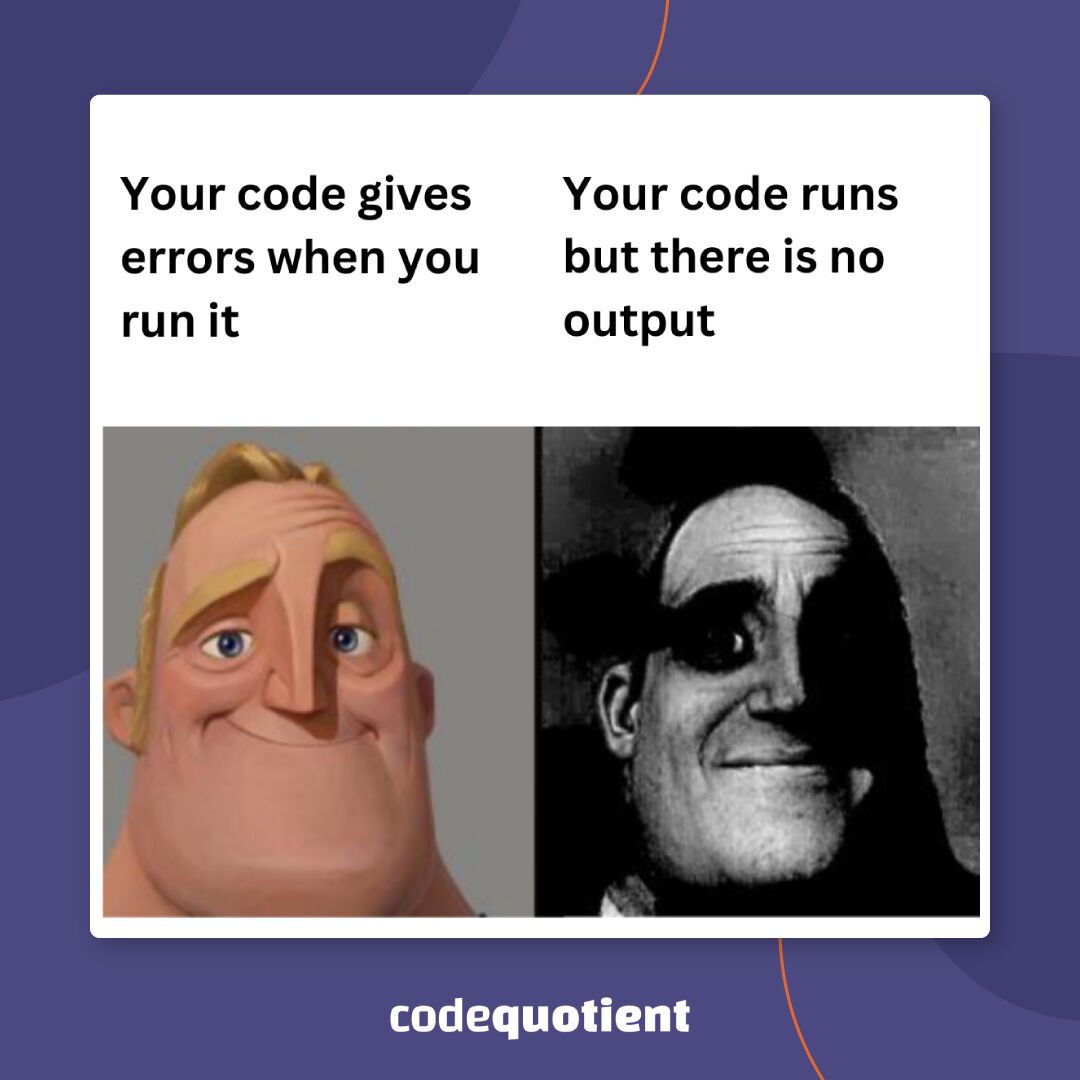 CodeQuotient on LinkedIn: #codequotient #codingwoes #programmerslife # ... CodeQuotient on LinkedIn: #codequotient #codingwoes #programmerslife # ...