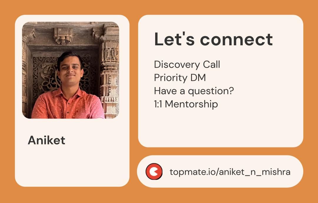 Aniket Niranjan Mishra on LinkedIn: Hey folks! I've been getting a lot ... Aniket Niranjan Mishra on LinkedIn: Hey folks! I've been getting a lot ...
