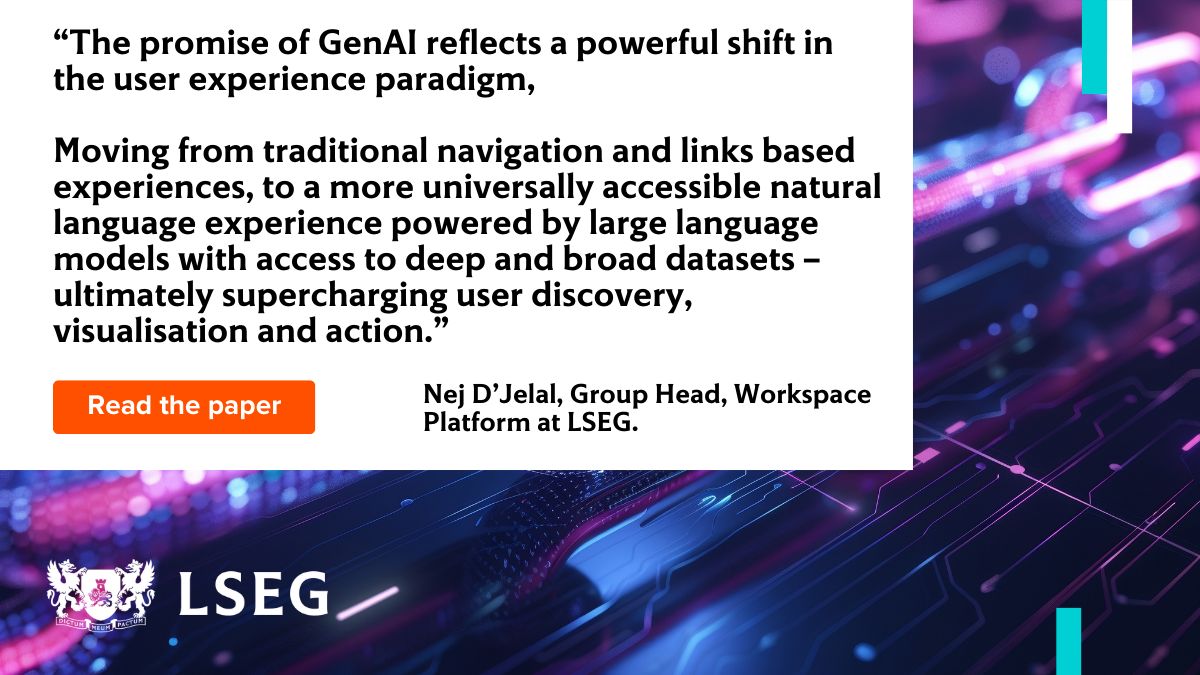 LSEG Workspace on LinkedIn: Interoperability and AI in Trading Workflows LSEG Workspace on LinkedIn: Interoperability and AI in Trading Workflows