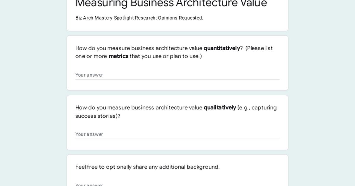 S2E Transformation Inc. on LinkedIn: Measuring Business Architecture Value S2E Transformation Inc. on LinkedIn: Measuring Business Architecture Value