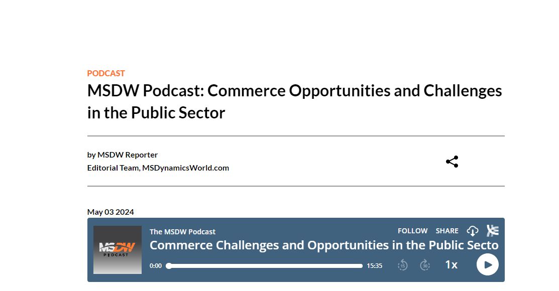 MSDynamicsWorld.com (MSDW) on LinkedIn: MSDW Podcast: Commerce ... MSDynamicsWorld.com (MSDW) on LinkedIn: MSDW Podcast: Commerce ...