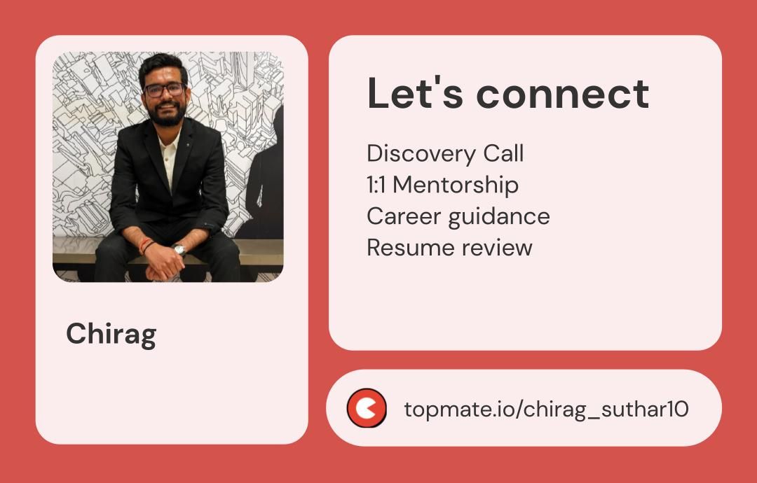 Chirag Suthar on LinkedIn: Hey everyone! I've been getting a lot of DMs ... Chirag Suthar on LinkedIn: Hey everyone! I've been getting a lot of DMs ...