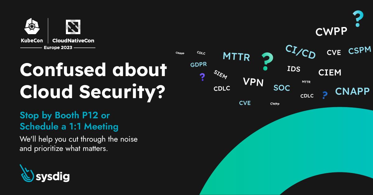 Philippe Darley on LinkedIn: KubeCon EU 2023 – Sysdig Philippe Darley on LinkedIn: KubeCon EU 2023 – Sysdig