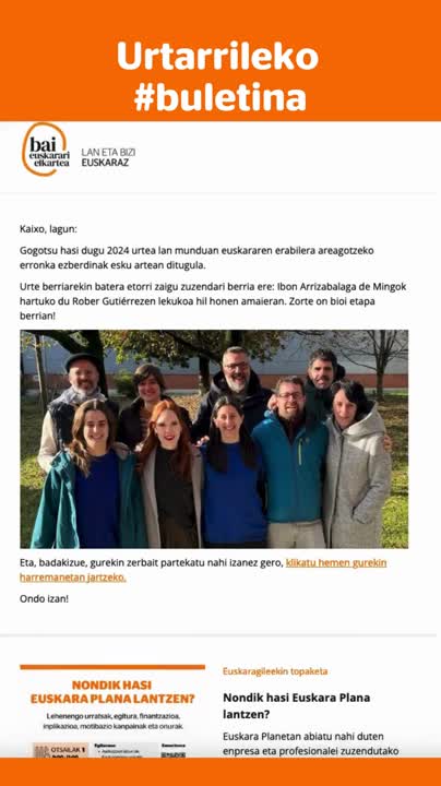 Bai Euskarari Elkartea on LinkedIn: #buletina Bai Euskarari Elkartea on LinkedIn: #buletina