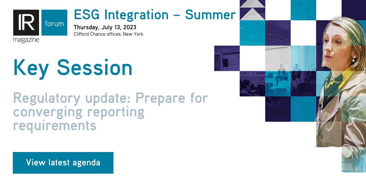 IR Magazine on LinkedIn: #sec #csrd #issb #esgforum #irchat # ... IR Magazine on LinkedIn: #sec #csrd #issb #esgforum #irchat # ...