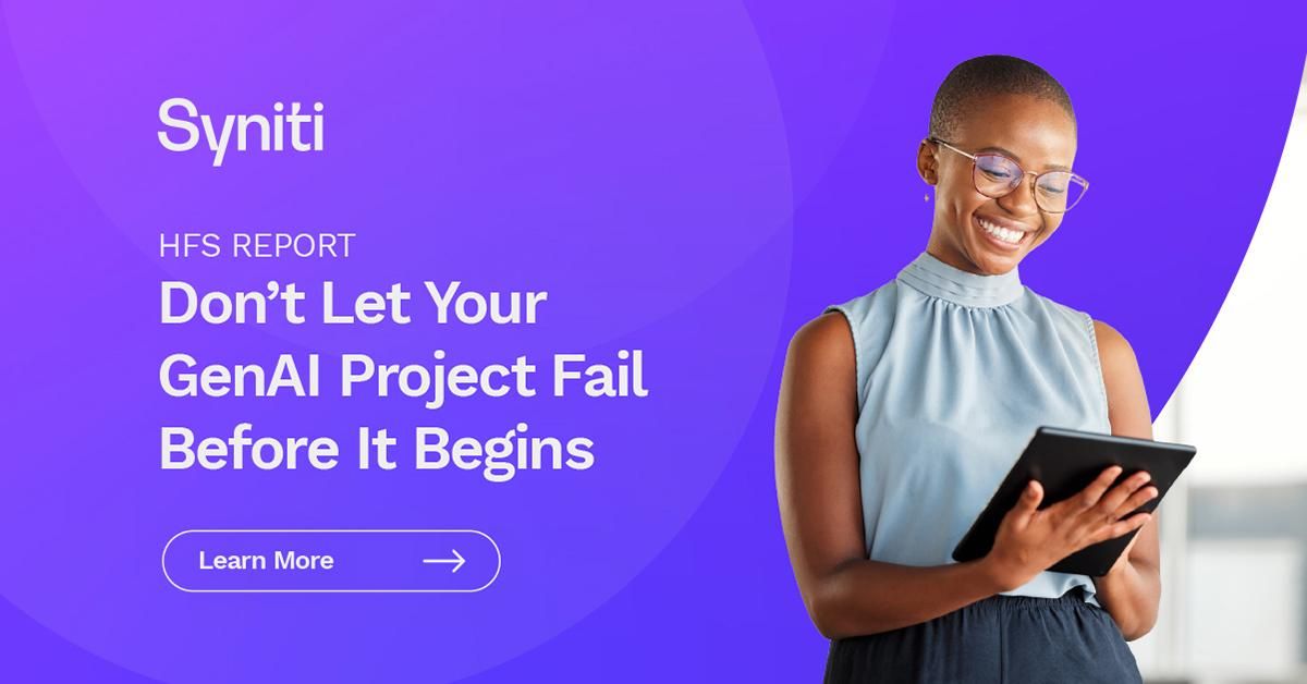 Ilian Kinov on LinkedIn: Syniti | HFS Report Ilian Kinov on LinkedIn: Syniti | HFS Report