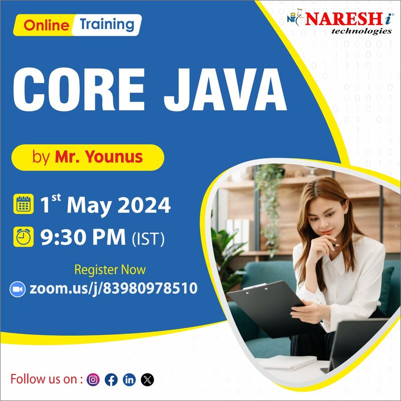 Naresh i Technologies on LinkedIn: #fullstackjava #corejava #java # ... Naresh i Technologies on LinkedIn: #fullstackjava #corejava #java # ...