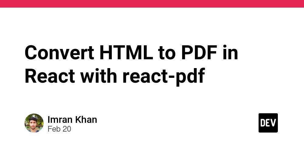 Bilal Awan on LinkedIn: Convert HTML to PDF in React with react-pdf Bilal Awan on LinkedIn: Convert HTML to PDF in React with react-pdf