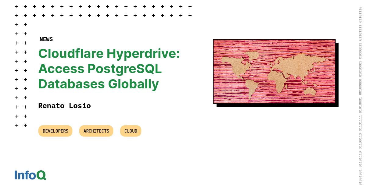 Cloudflare's Hyperdrive: speed up queries | InfoQ posted on the topic ... Cloudflare's Hyperdrive: speed up queries | InfoQ posted on the topic ...