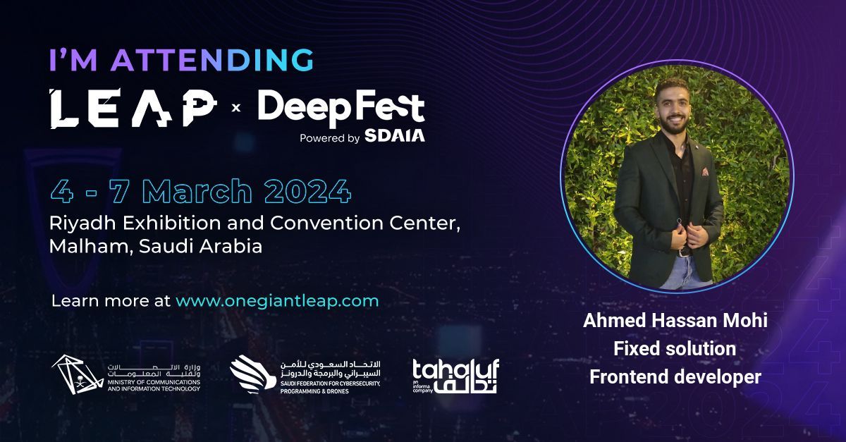 Ahmed Hassan Mohi on LinkedIn: LEAP and DeepFest 2024 Ahmed Hassan Mohi on LinkedIn: LEAP and DeepFest 2024