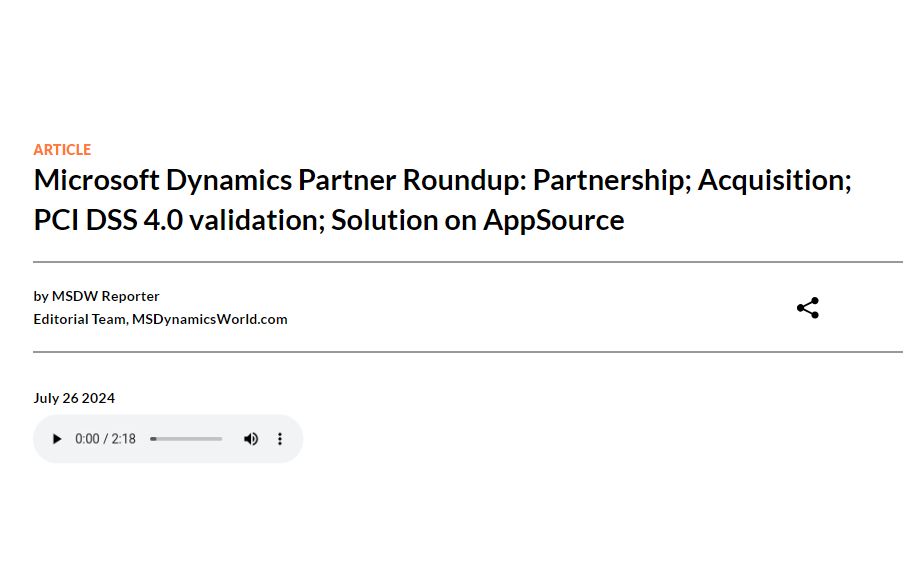 MSDynamicsWorld.com (MSDW) on LinkedIn: Microsoft Dynamics Partner ... MSDynamicsWorld.com (MSDW) on LinkedIn: Microsoft Dynamics Partner ...