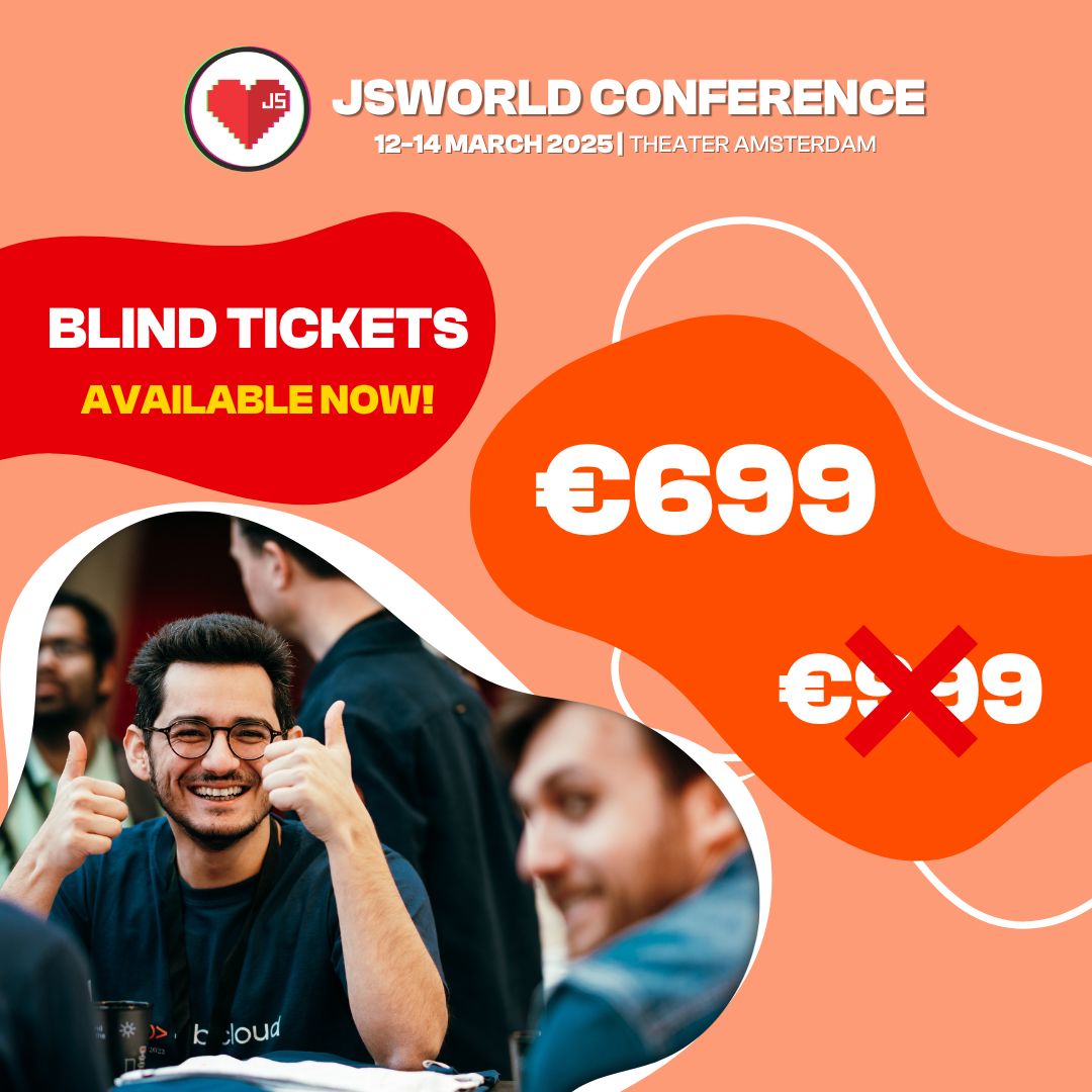 JSWORLD Conference on LinkedIn: Early bird tickets for JSWORLD ... JSWORLD Conference on LinkedIn: Early bird tickets for JSWORLD ...
