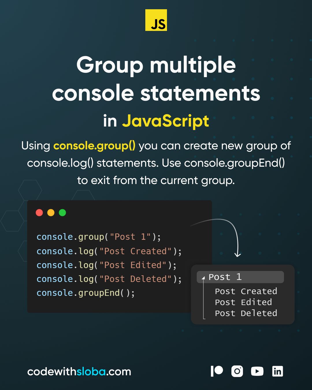 Slobodan Gajić on LinkedIn: #codewithsloba #programming #javascript ... Slobodan Gajić on LinkedIn: #codewithsloba #programming #javascript ...